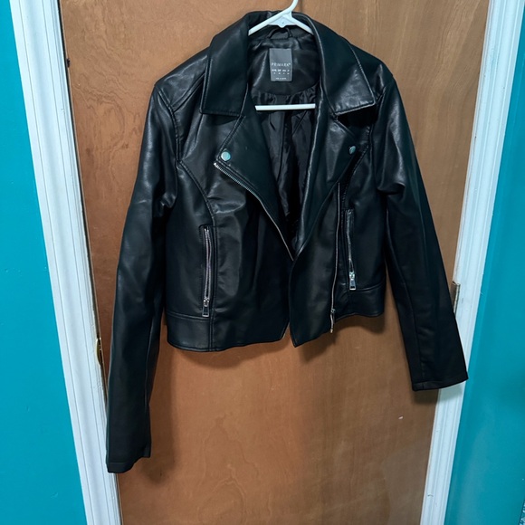Primark | Jackets & Coats | Primark Black Leather Biker Jacket | Poshmark